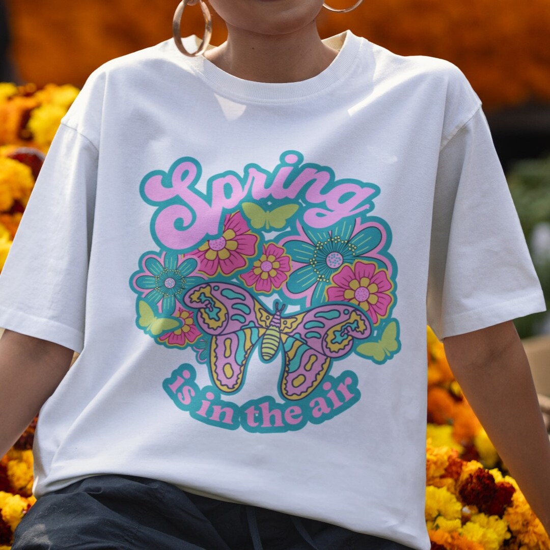 Spring is in the Air, Cute Spring Design Unisex Tee, Butterfly ...