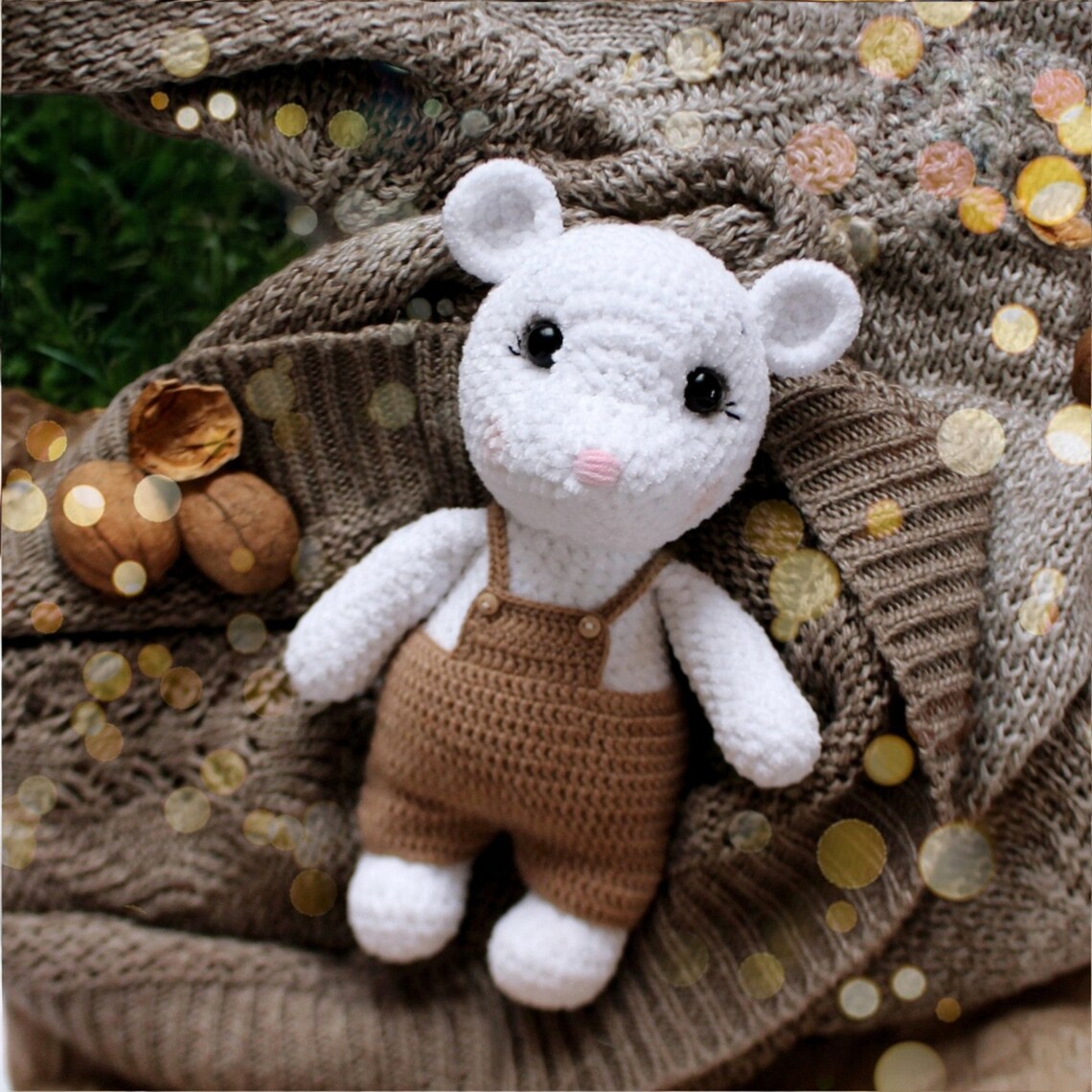 Small Mouse Crochet Pdf Pattern Mice Pattern Amigurumi Toy Easy Crochet ...