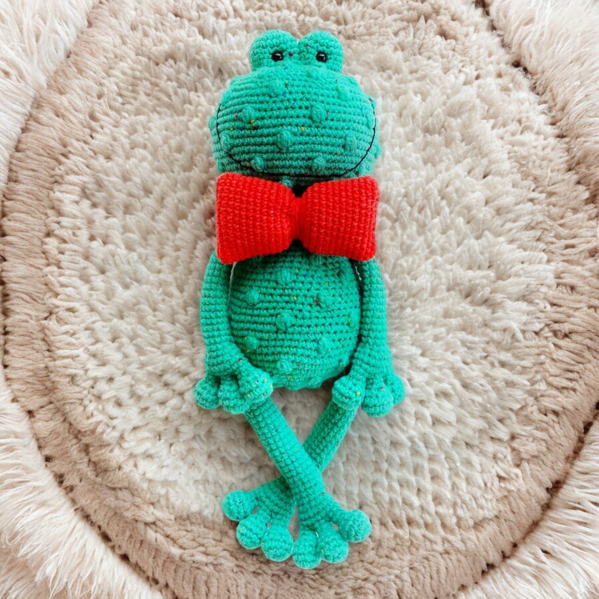 Rainbow Froggy Amigurumi Crochet Pattern Easy DIY Colorful Frog Plush ...
