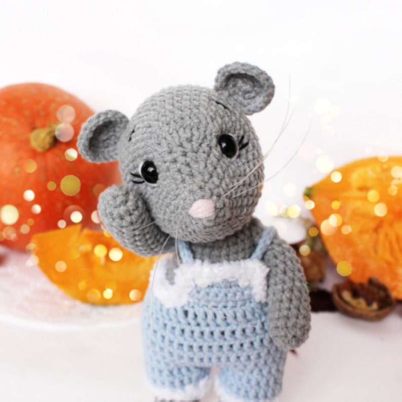 Small Mouse Crochet Pdf Pattern Mice Pattern Amigurumi Toy Easy Crochet ...