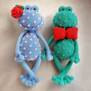 Rainbow Froggy Amigurumi Crochet Pattern Easy DIY Colorful Frog Plush ...