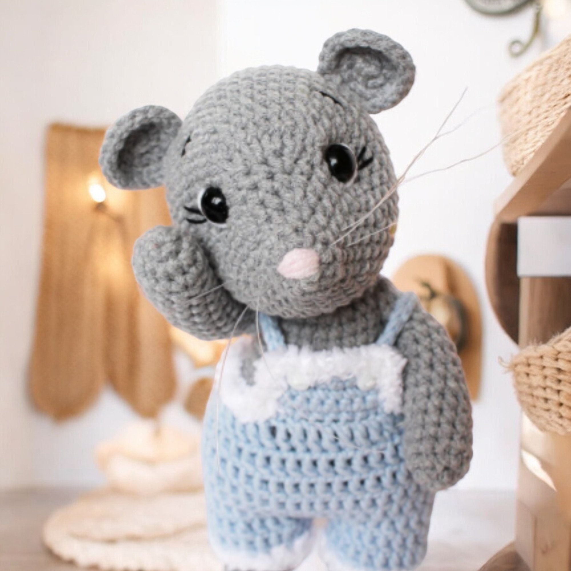 Small Mouse Crochet Pdf Pattern Mice Pattern Amigurumi Toy Easy Crochet ...