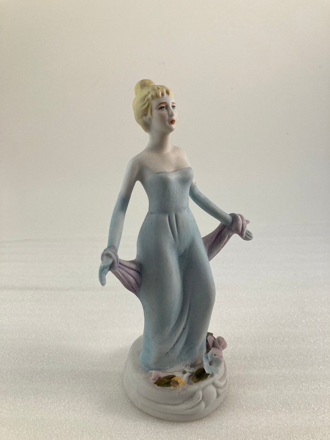 Beautiful Lady Figurine 7 Inch Tall - Etsy