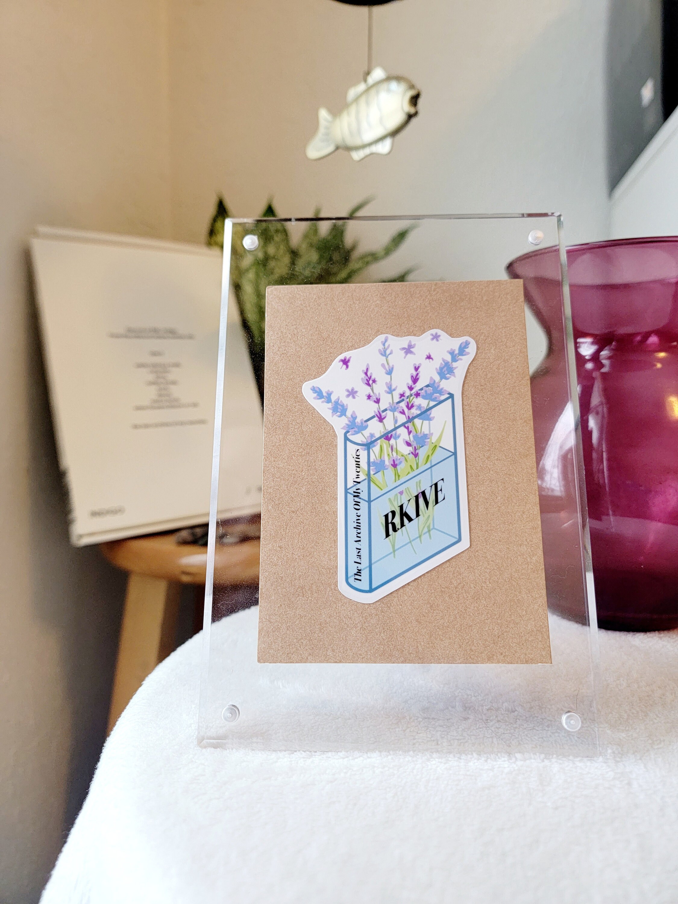 RKIVE Glass Book Vase Sticker - Etsy