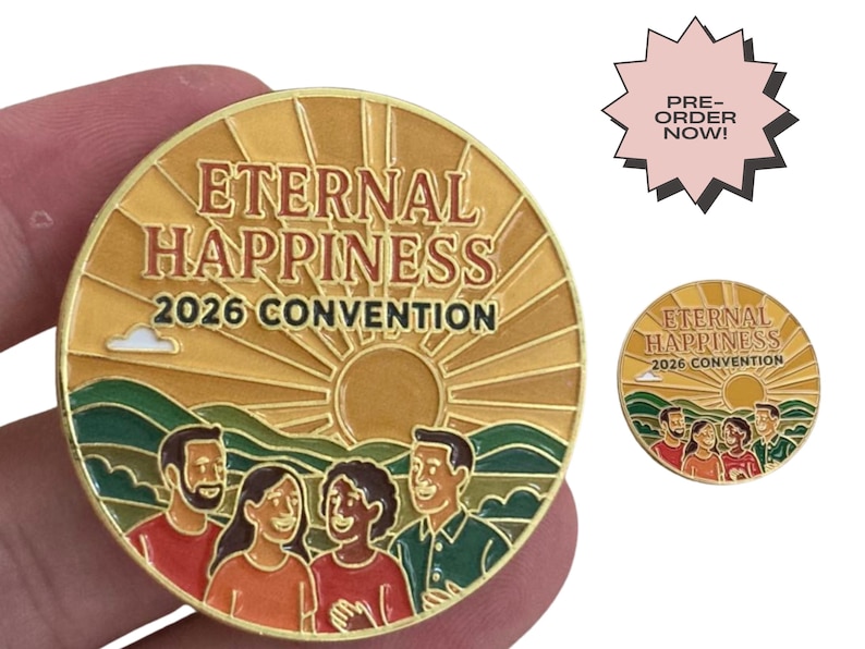 Eternal Happiness 2026 JW International Convention Pin | Radiant ...