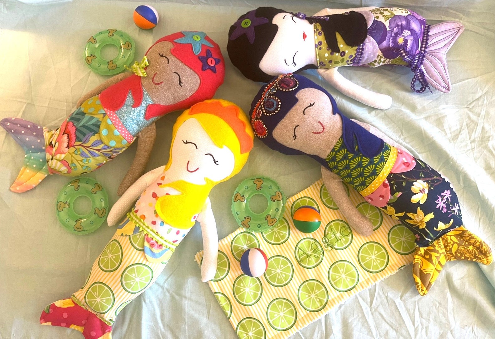 Adorable Handmade Mermaid Rag Dolls - Etsy