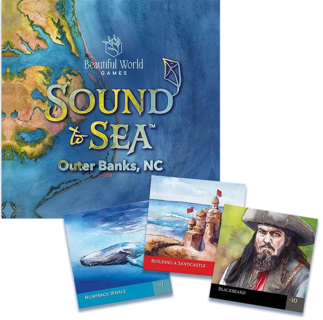 Watercolor Card Game – Outer Banks Nature Matching Game | Educational ...