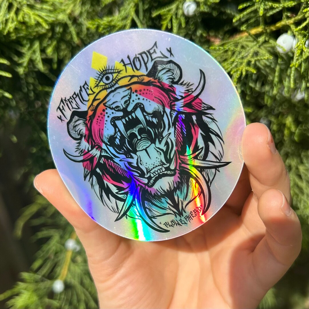 Fierce Hope Mutated Tiger Sticker - Etsy
