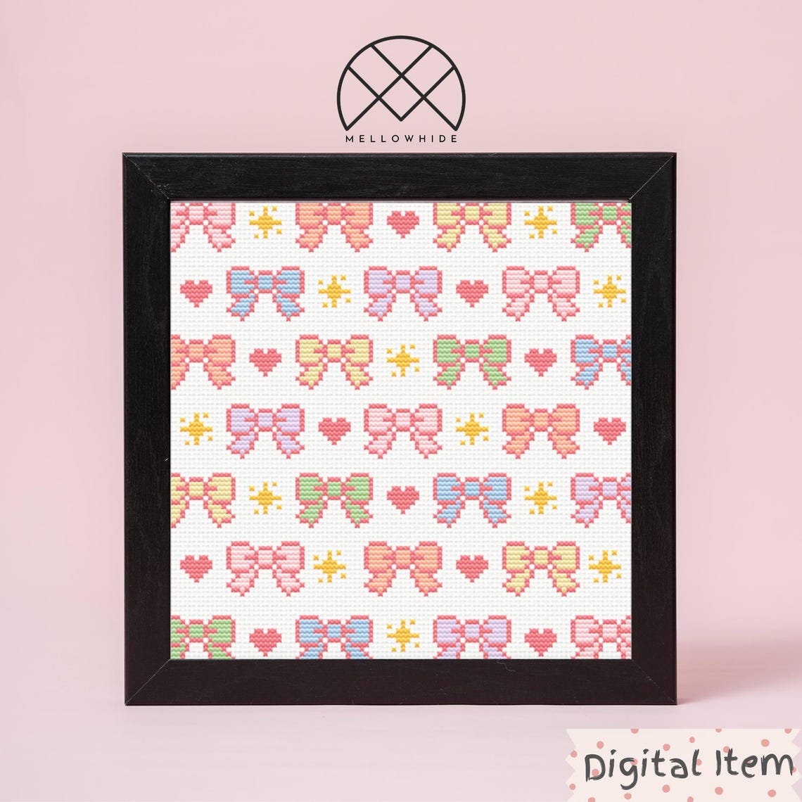 Rainbow Ribbon Cross Stitch Pattern PDF, Beginner, Embroidery, Modern ...