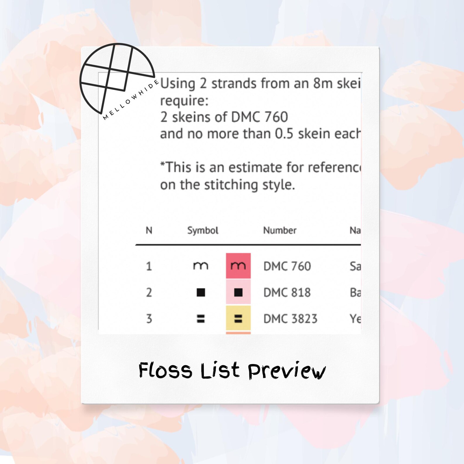 Rainbow Ribbon Cross Stitch Pattern PDF, Beginner, Embroidery, Modern ...
