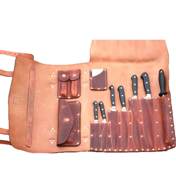 Leather Knife Roll - Etsy