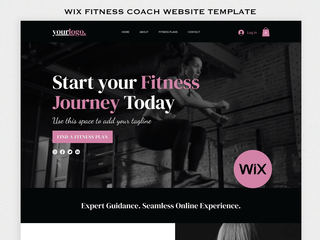 Wix Fitness Coach Website Template | Customizable for Fitness Coaches ...