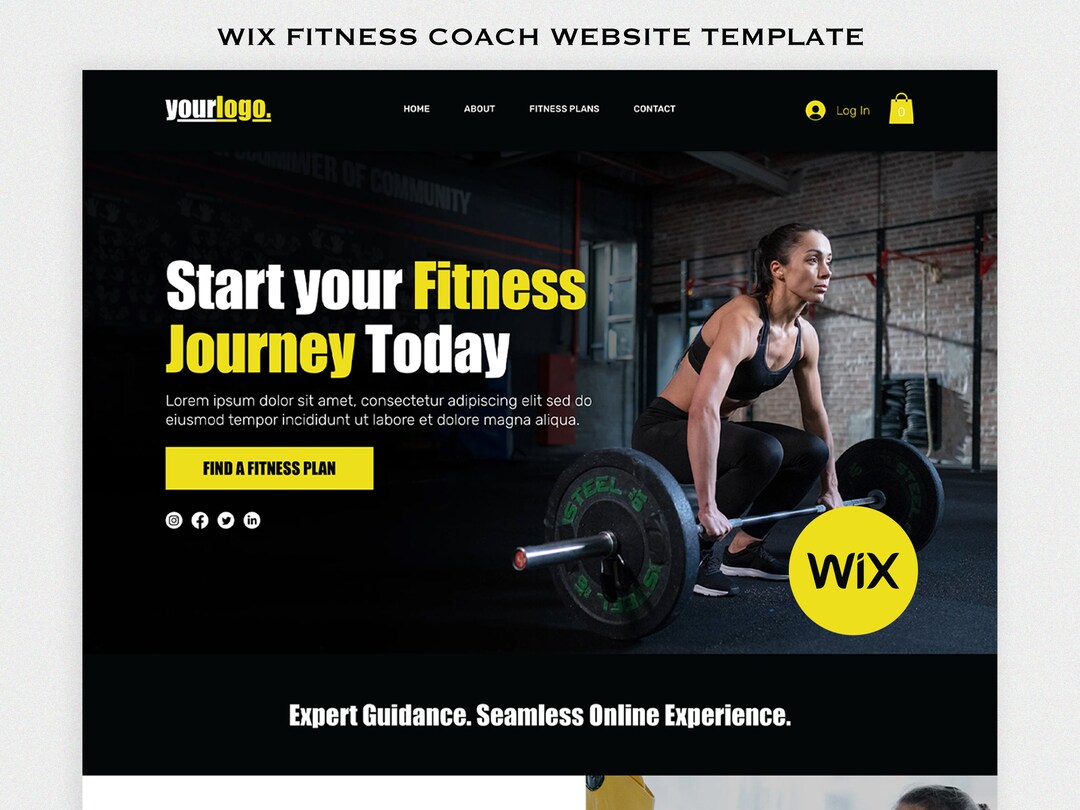 Wix Fitness Coach Website Template | Customizable for Fitness Coaches ...