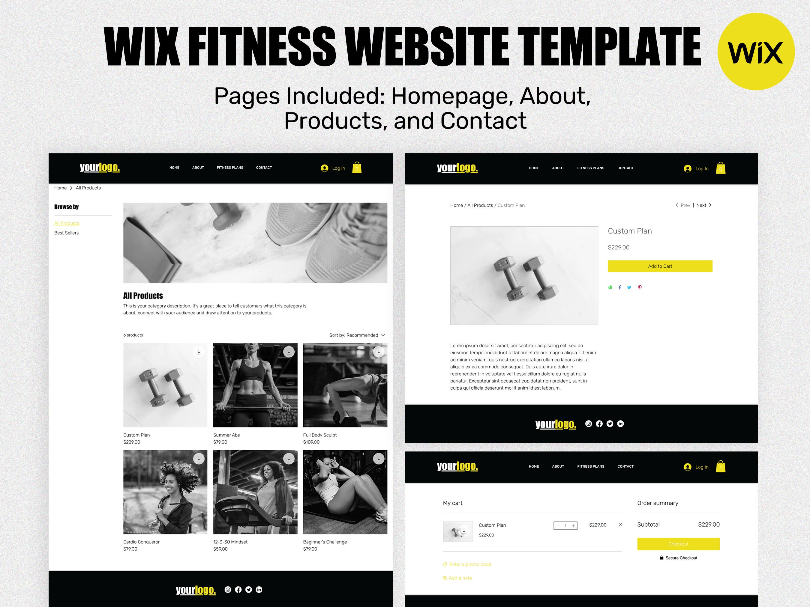 Wix Fitness Coach Website Template Customizable for Fitness Coaches ...