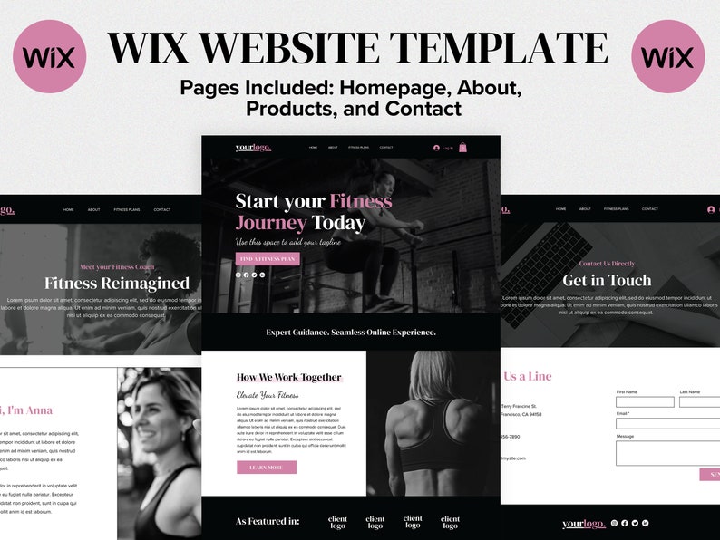 Wix Fitness Coach Website Template | Customizable for Fitness Coaches ...