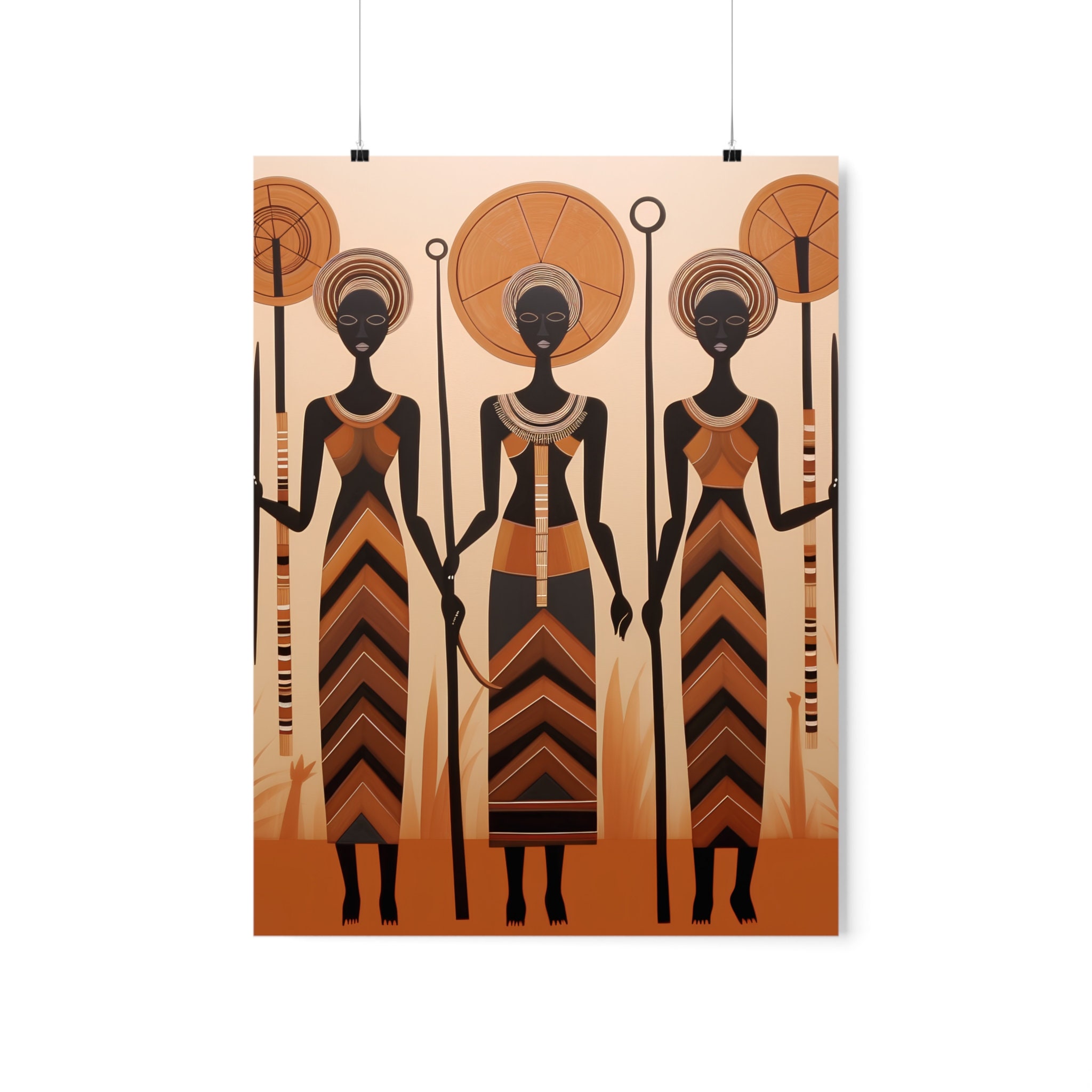 Traditional African Style Artwork Canvas Gallery Wrap - Etsy