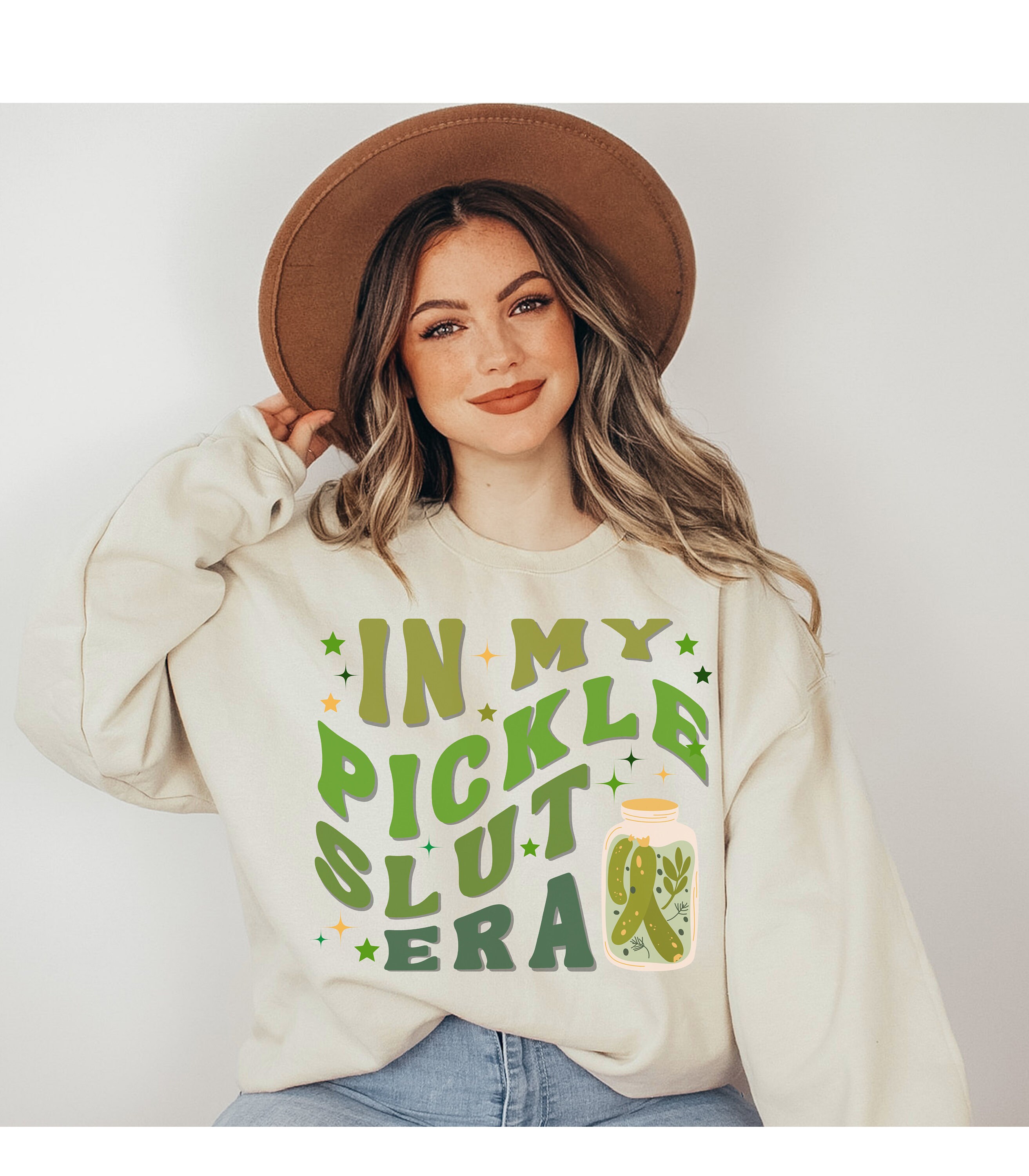 Pickle Sweatshirt Pickle Shirt in My Pickle Era Sweatshirt - Etsy