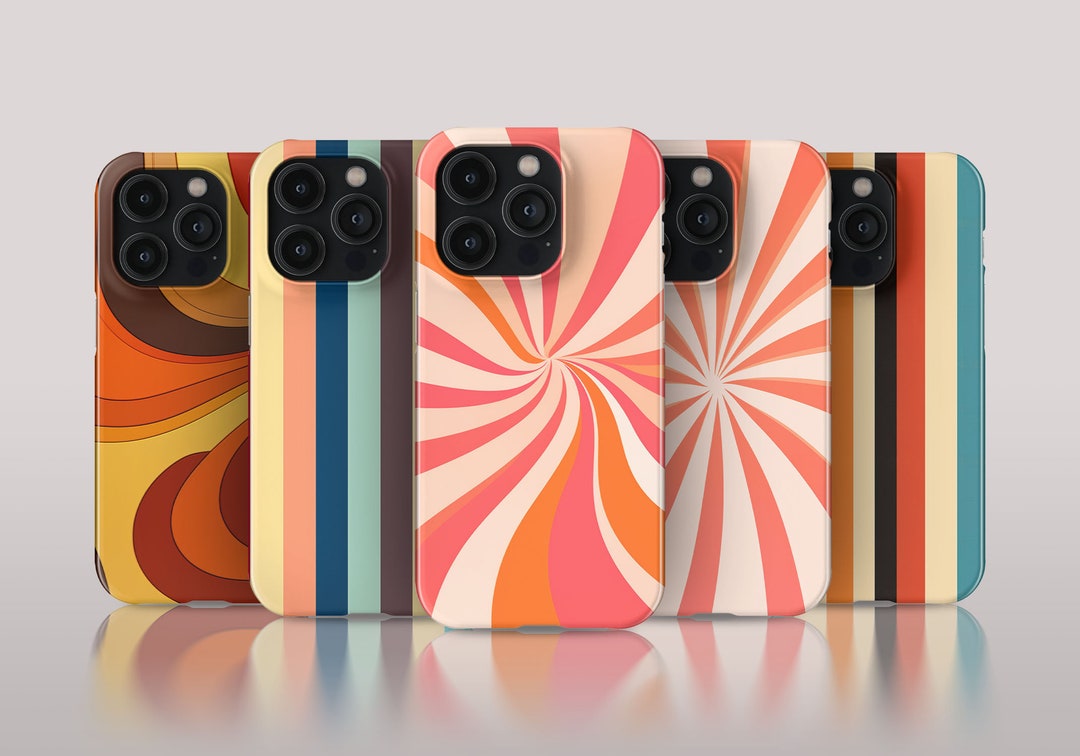 Retro Color Phone Case Multicolor Case iPhone 15 14 13 12 11 Pro Max ...