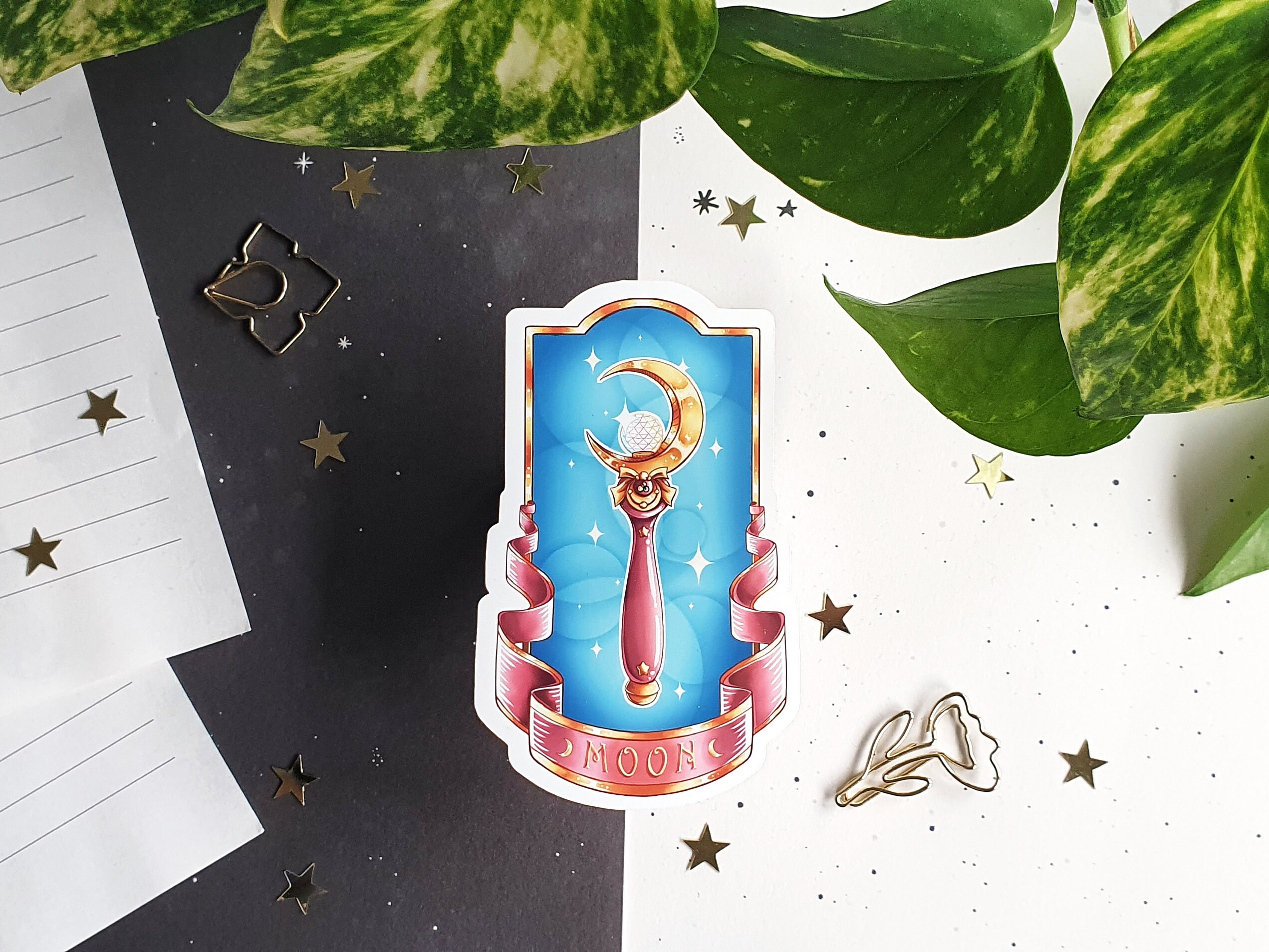 Sailor Moon Magic Wand Sticker Kawaii Anime Vinyl Decal for - Etsy