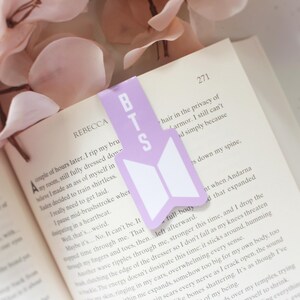 Purple BTS Magnetic Bookmark | K-pop Stationery | Gifts for Book Lovers ...
