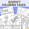 R is for Respect Coloring Page, Religious Studies Resource, SEL ...