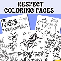 R is for Respect Coloring Page, Religious Studies Resource, SEL ...