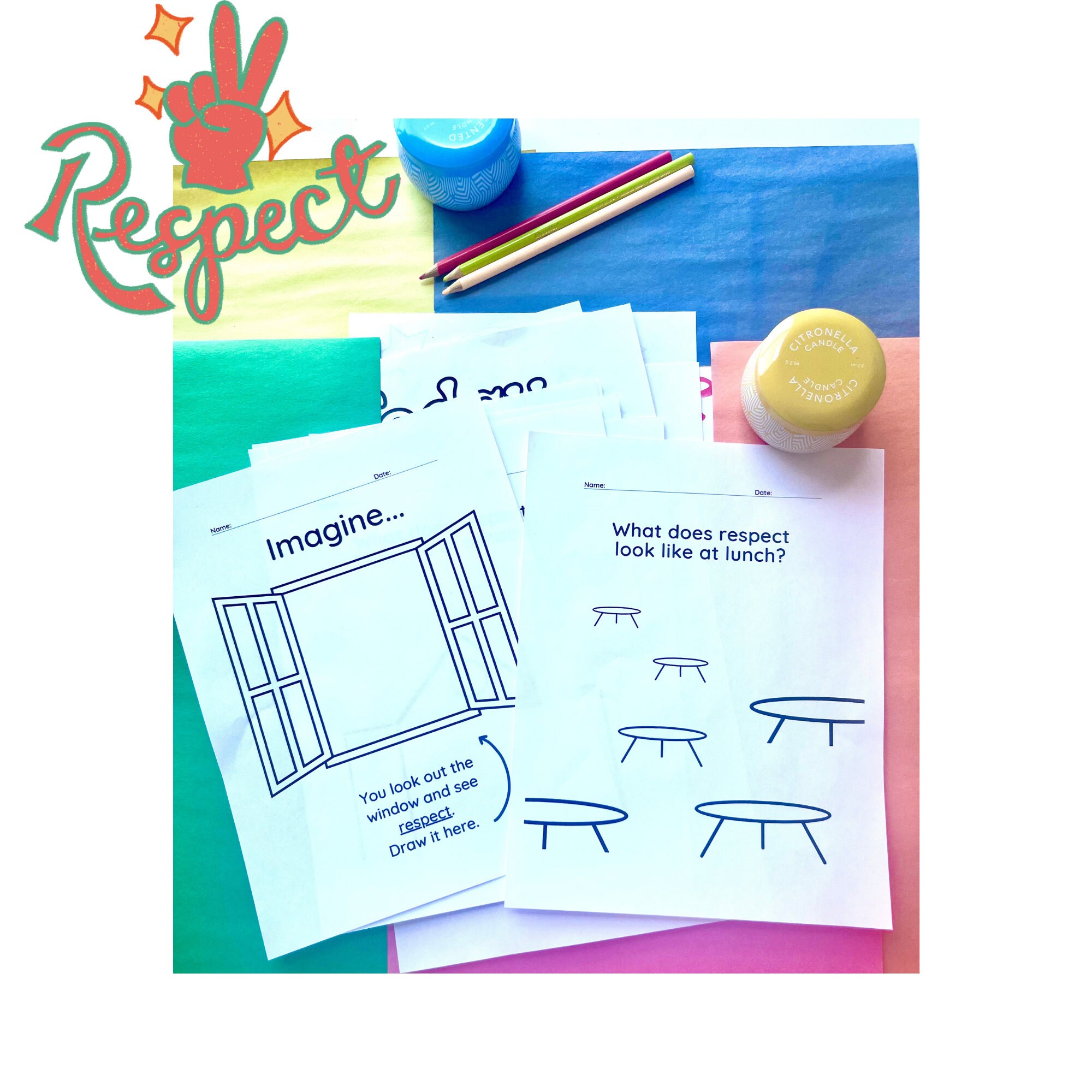 RESPECT WORKSHEETS - Social Emotional Learning, Teaching Respect ...