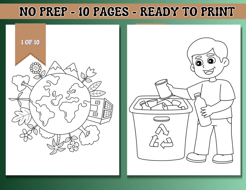 EARTH DAY Coloring Pages - Coloring Sheets for Early Finishers ...