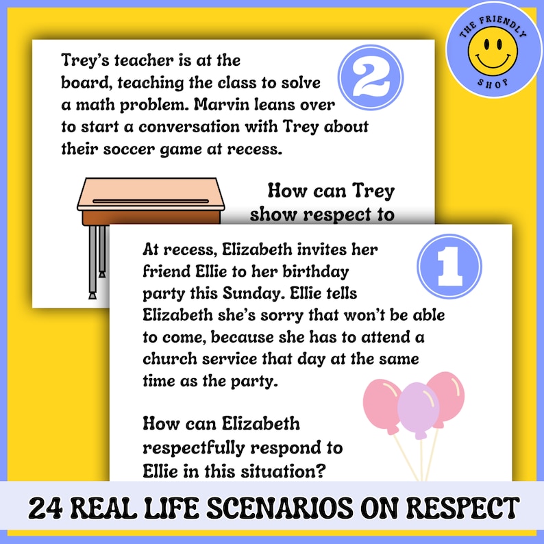 RESPECT TASK CARDS - Respect Week Activity; Character Education ...