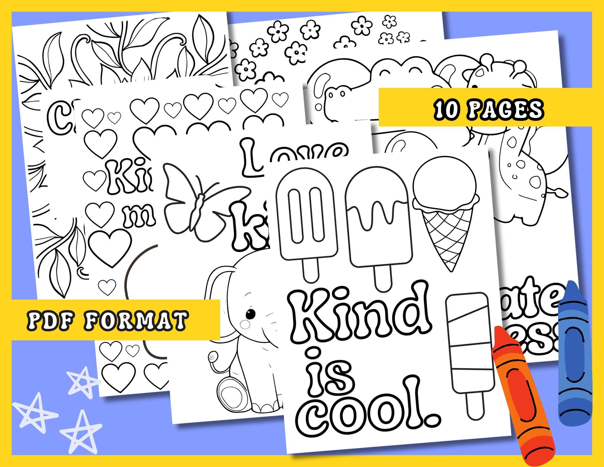 KINDNESS COLORING PAGES - on Kindness, Empathy, Compassion, & Caring ...