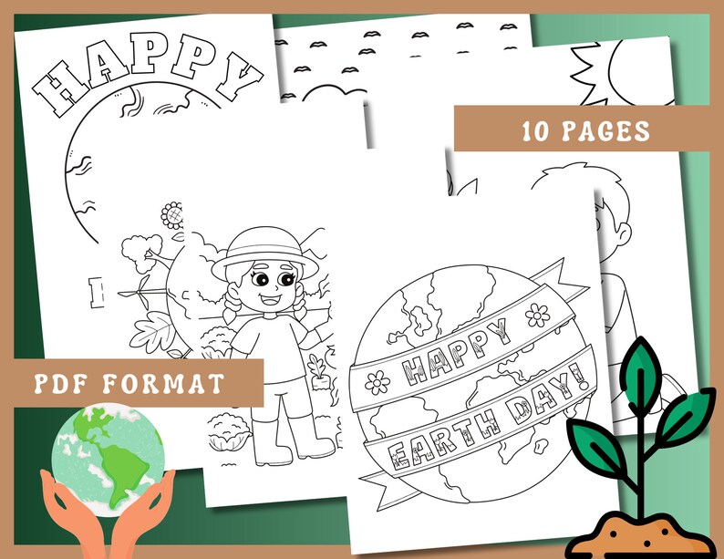 EARTH DAY Coloring Pages - Coloring Sheets for Early Finishers ...