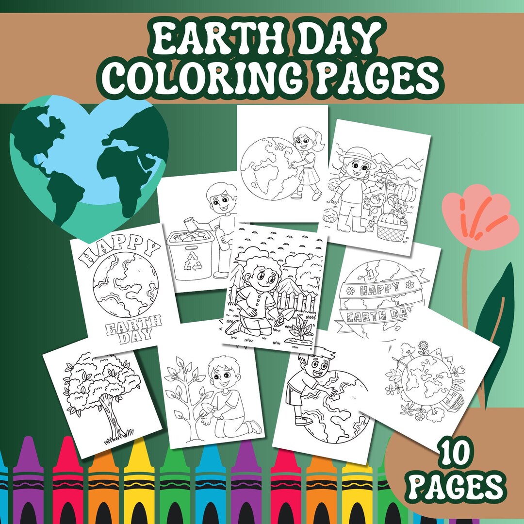 EARTH DAY Coloring Pages - Coloring Sheets for Early Finishers ...
