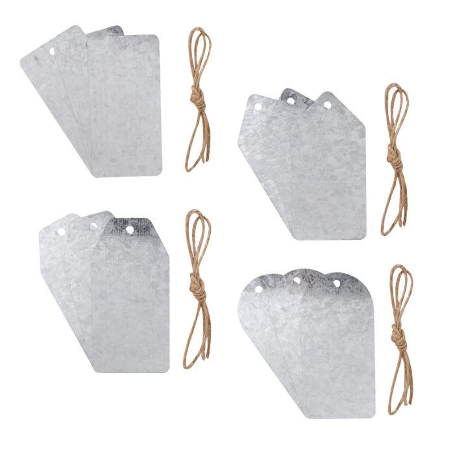 Galvanized Metal Tag Blanks - Etsy