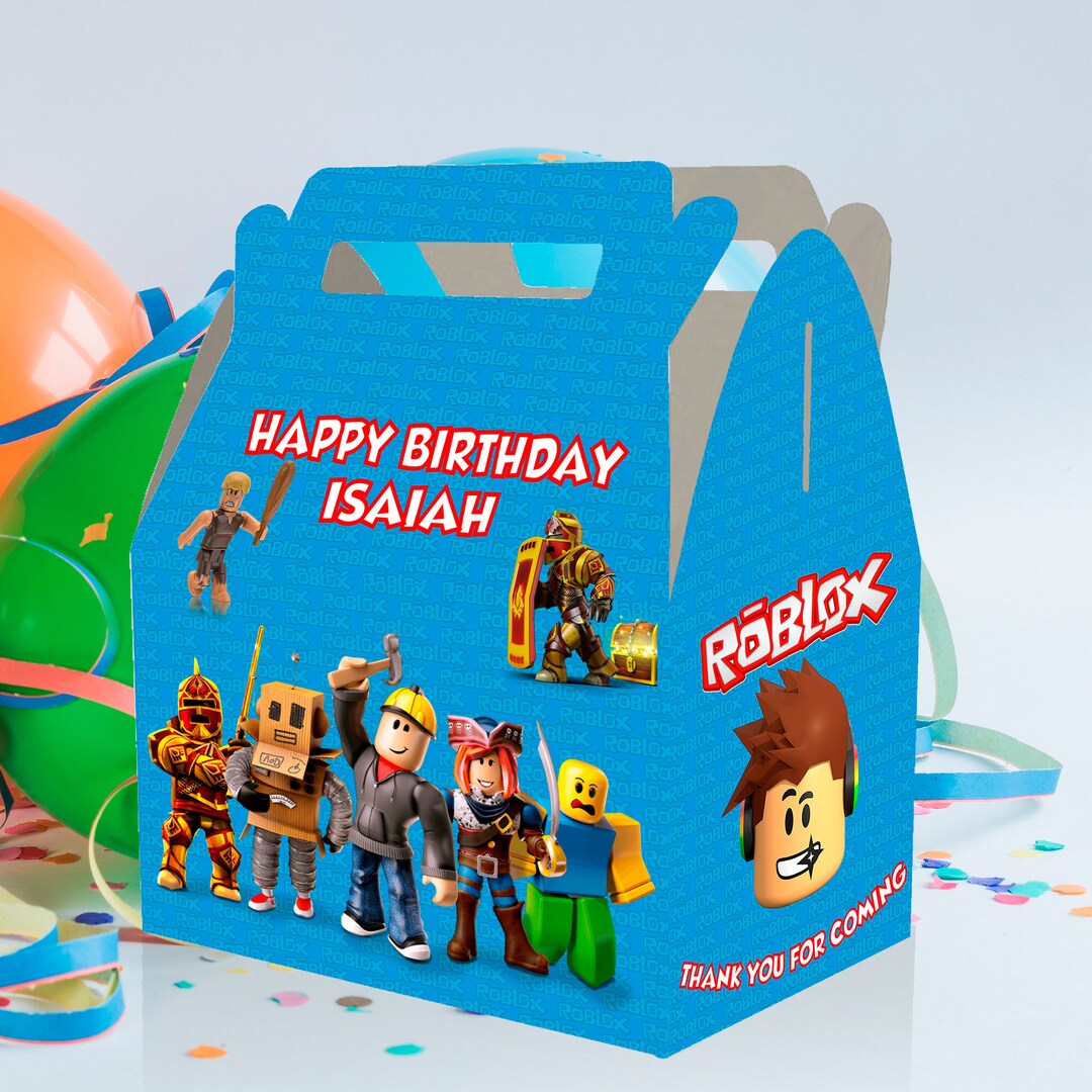 Personalized Ro Blox Party Favor Boxes - Etsy