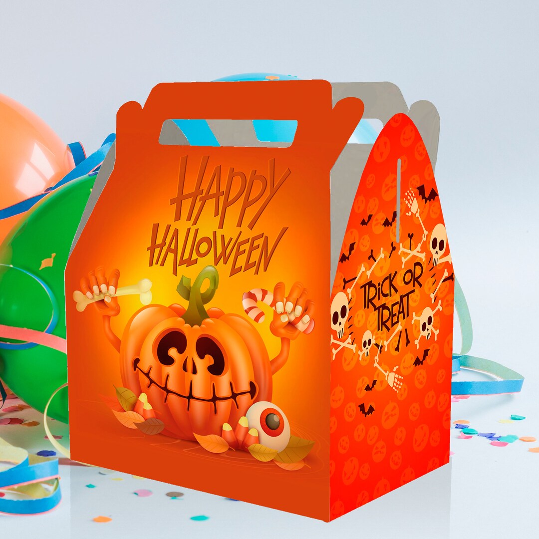 Personalized Halloween Party Favor Boxes - Etsy
