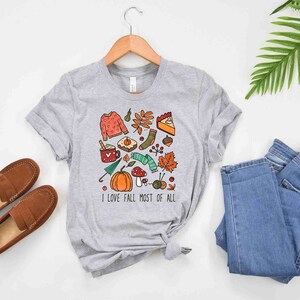 Fall Pumpkin and Leaves Shirt, Autumn Family Shirts, Family Matching T ...