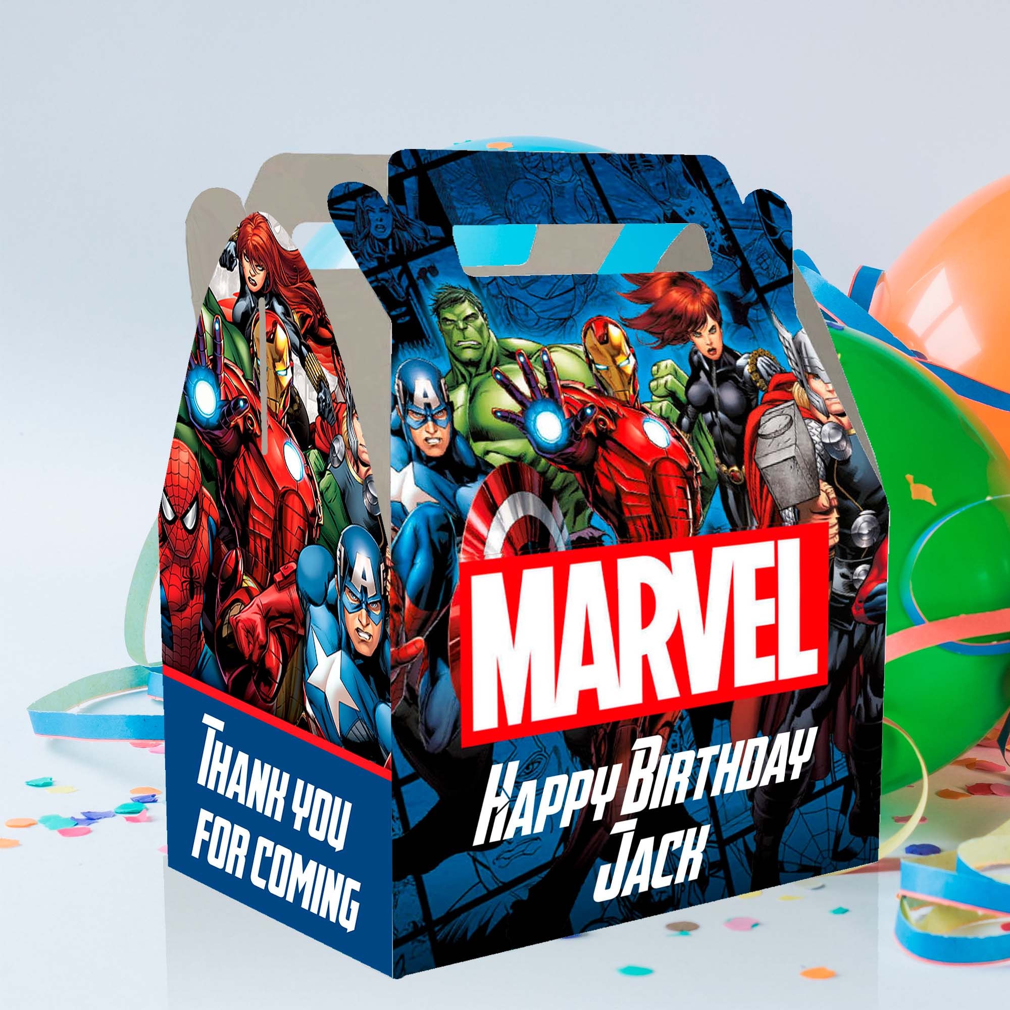 Personalized Superhero Party Favor Boxes - Etsy