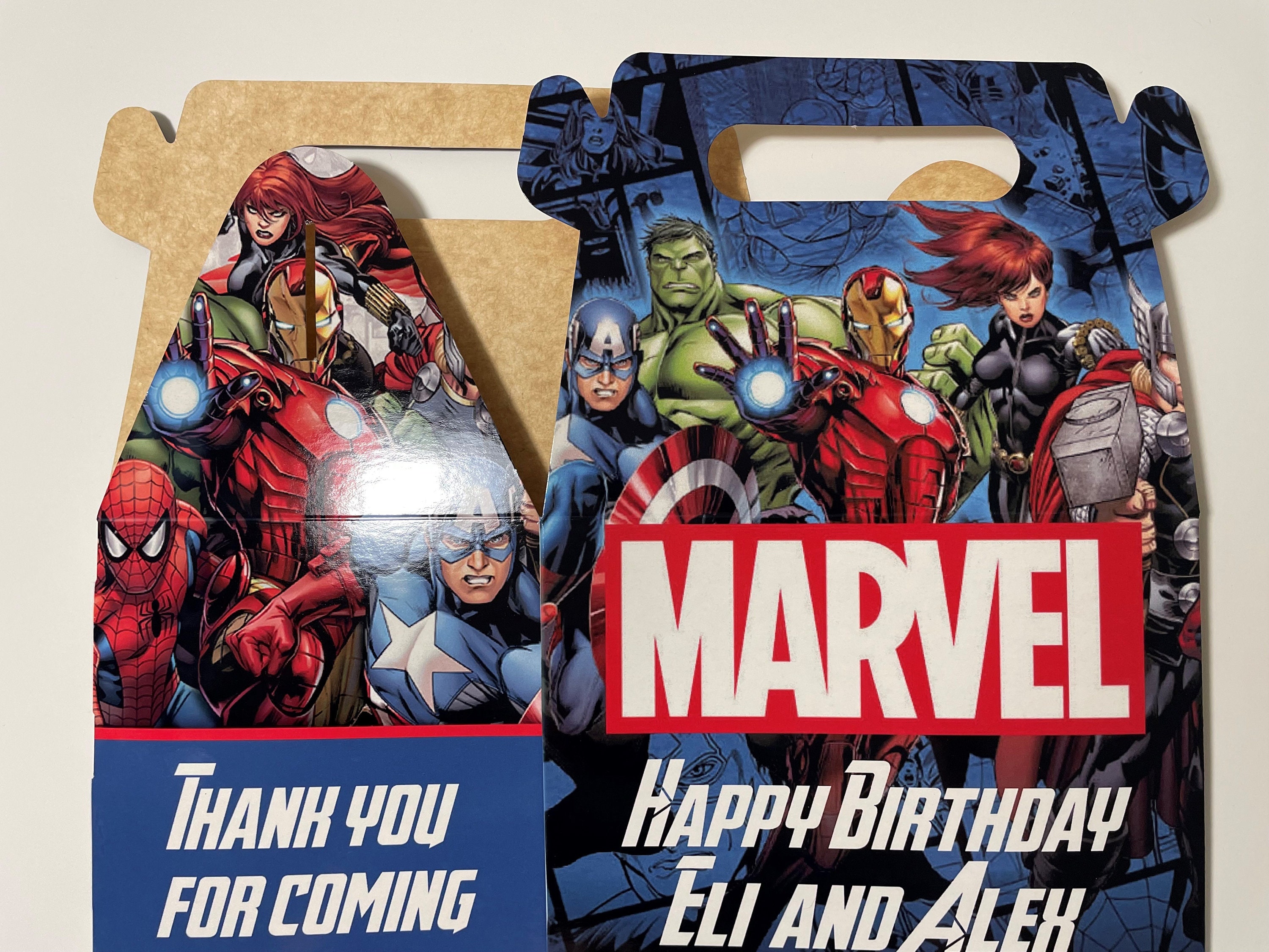 Personalized Superhero Party Favor Boxes - Etsy