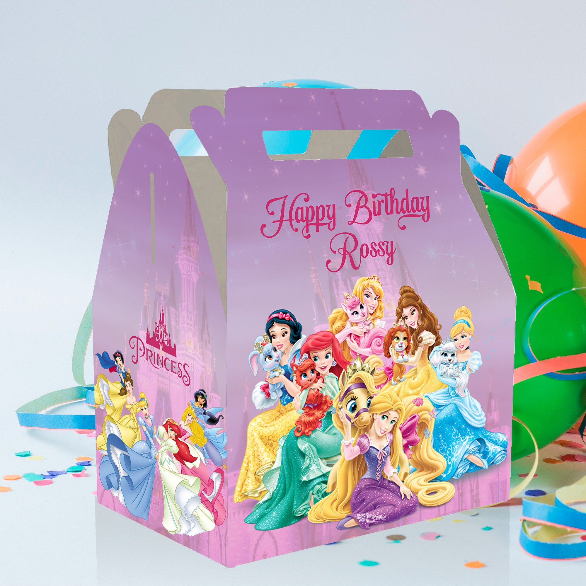 Personalized Princess Party Favor Boxes - Etsy