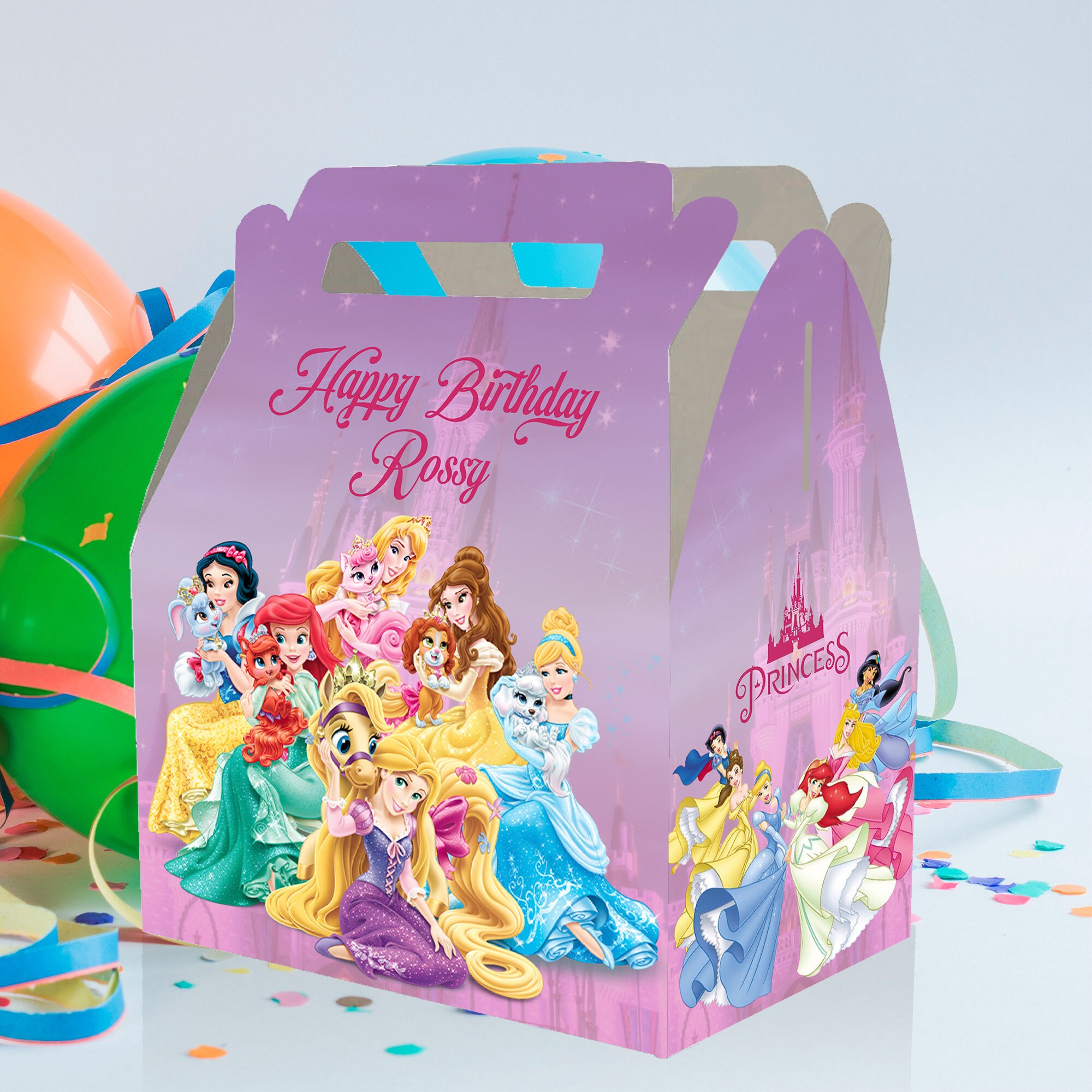 Personalized Princess Party Favor Boxes - Etsy