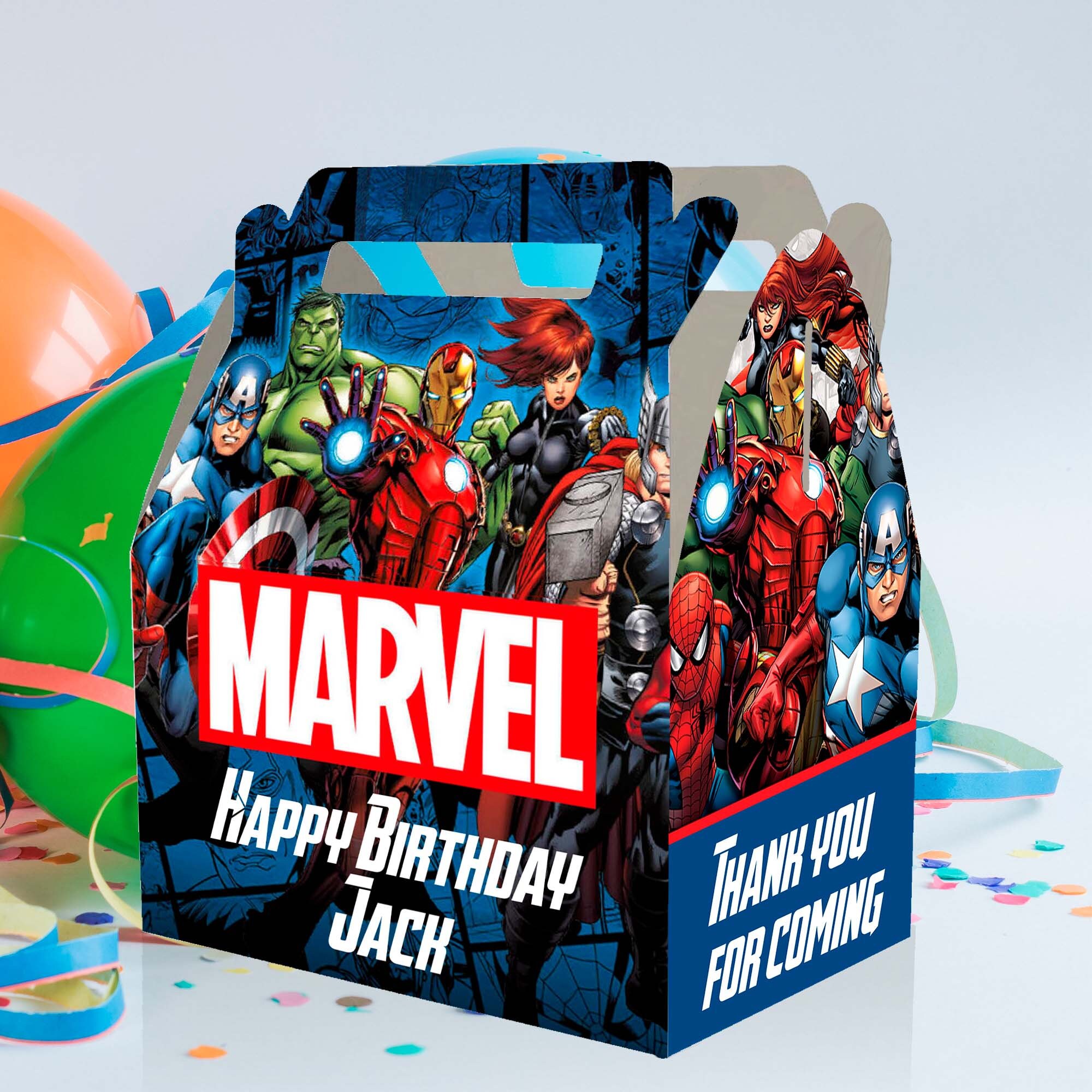 Personalized Superhero Party Favor Boxes - Etsy