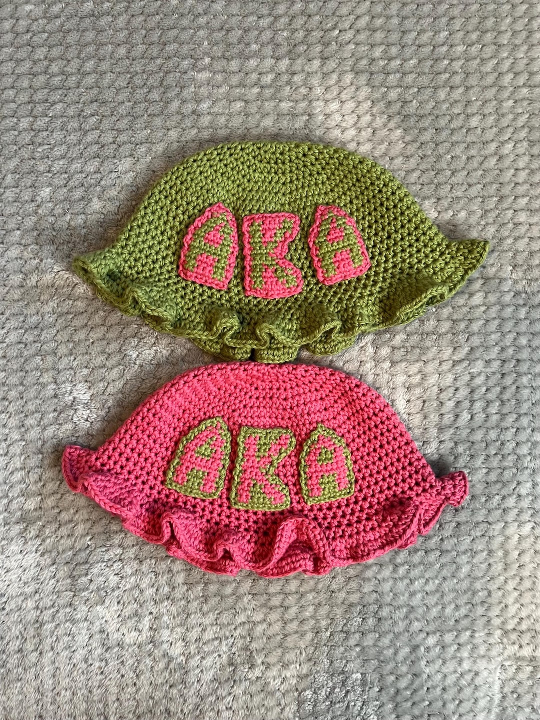 Alpha Kappa Alpha (D9 Sorority) Crochet Bucket Hat - Etsy