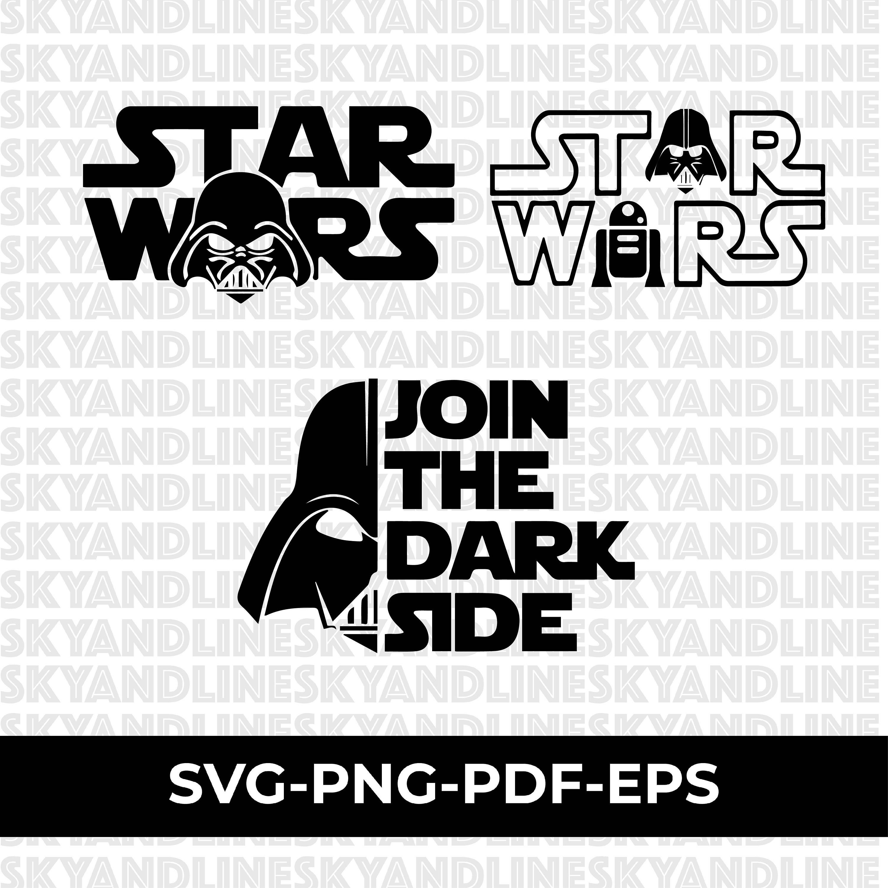 Star Wars Logo Darth Vader Svg Star Wars Svg Star Wars Etsy