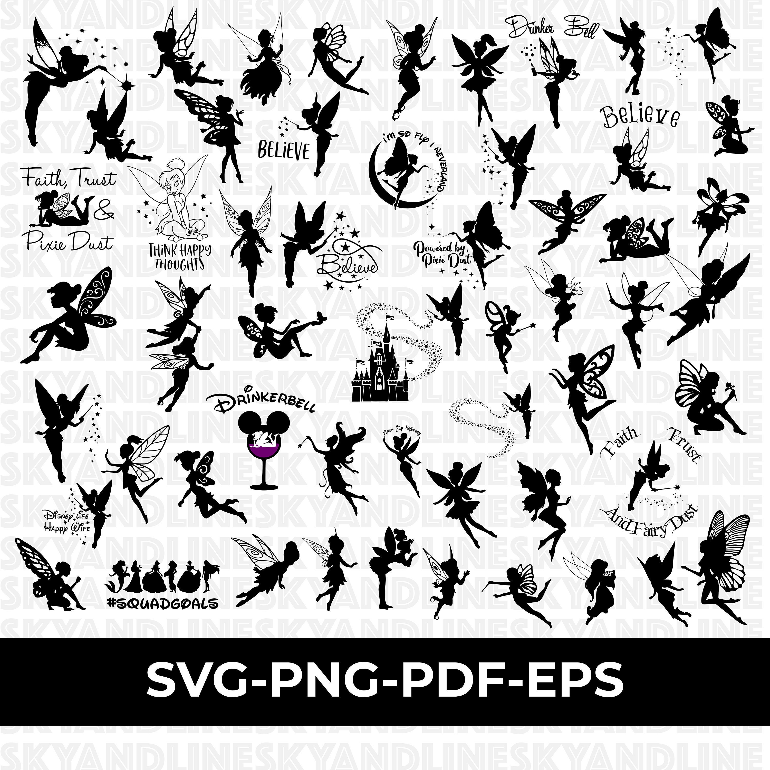 Tinkerbell Silhouette Printables