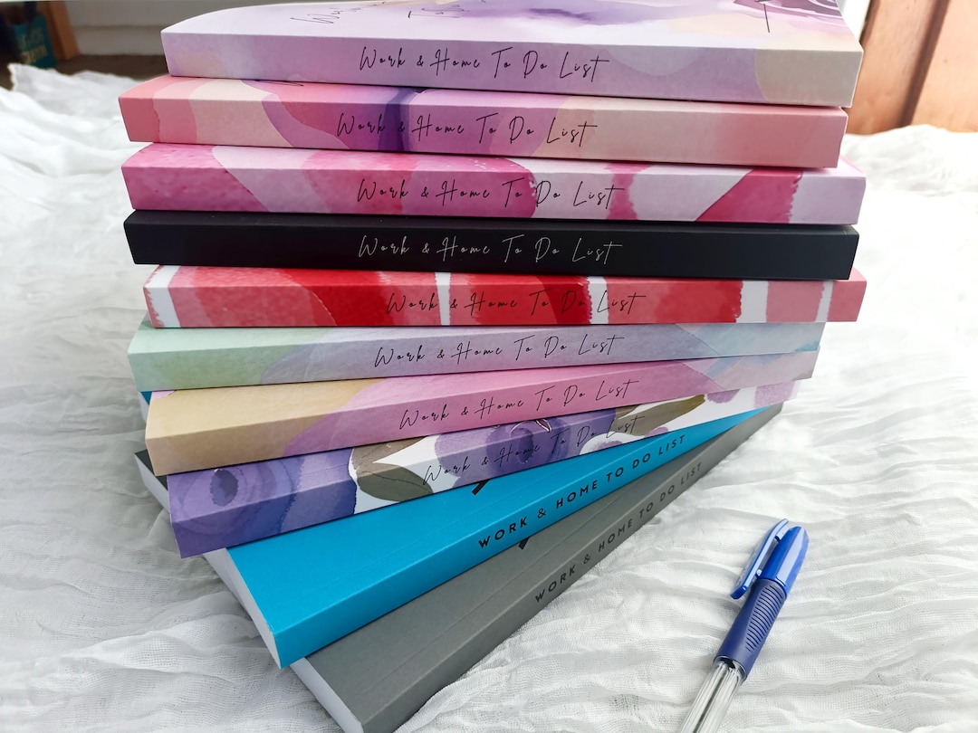 Double-sided To-do List Book: Work & Home Organizer 2025 2026 Undated ...