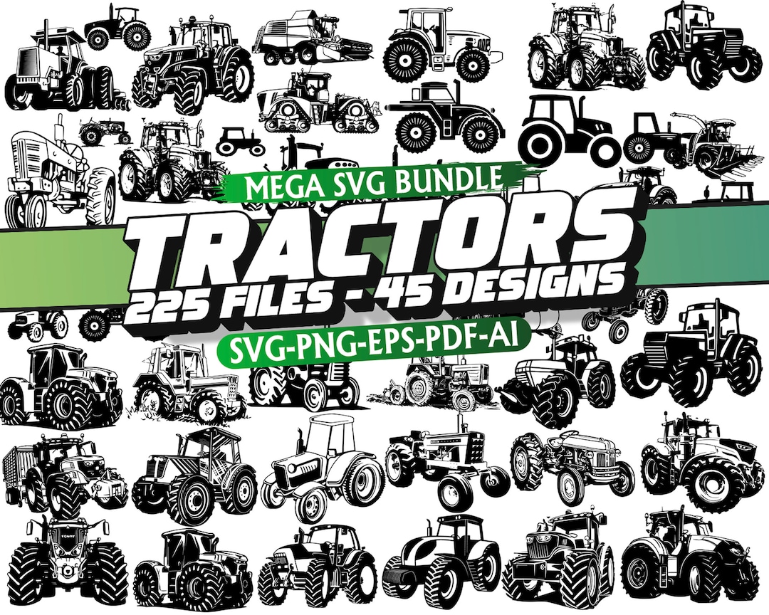 Traktor SVG-Bundle, Traktor PNG-Bundle, Traktor Clipart, Traktor SVG ...
