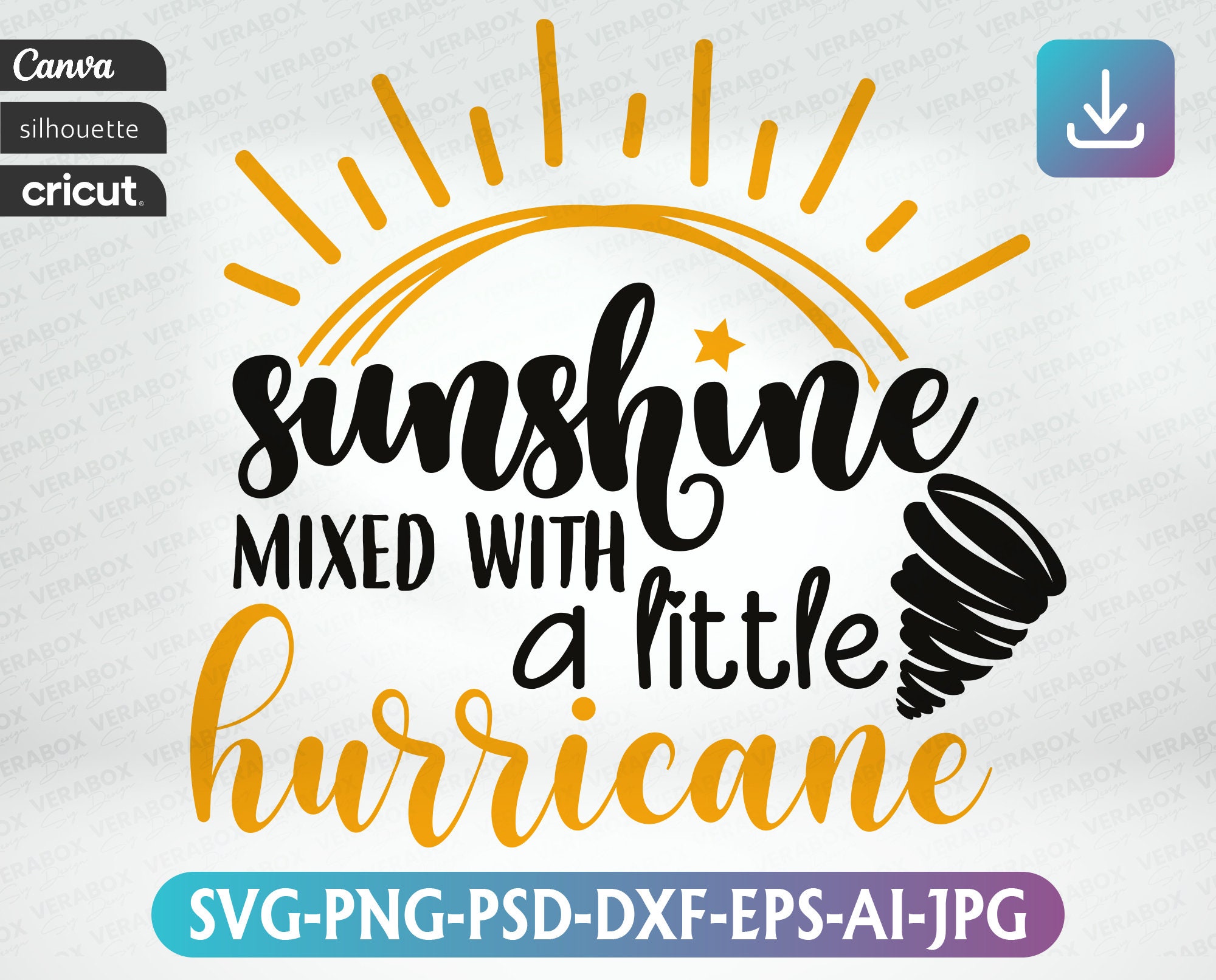 Sunshine and Hurricane SVG Sassy SVG Funny Shirt Svg - Etsy