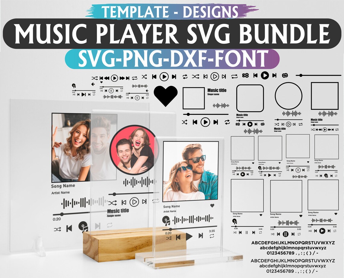 Music Player Svg Acrilyc Song Art Glass Music Player Svg - Etsy