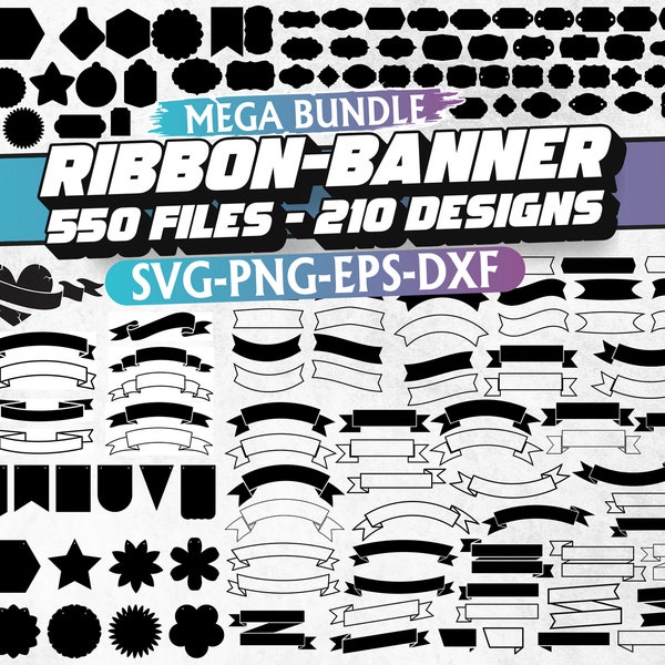 Ribbon Banner Svg - Etsy