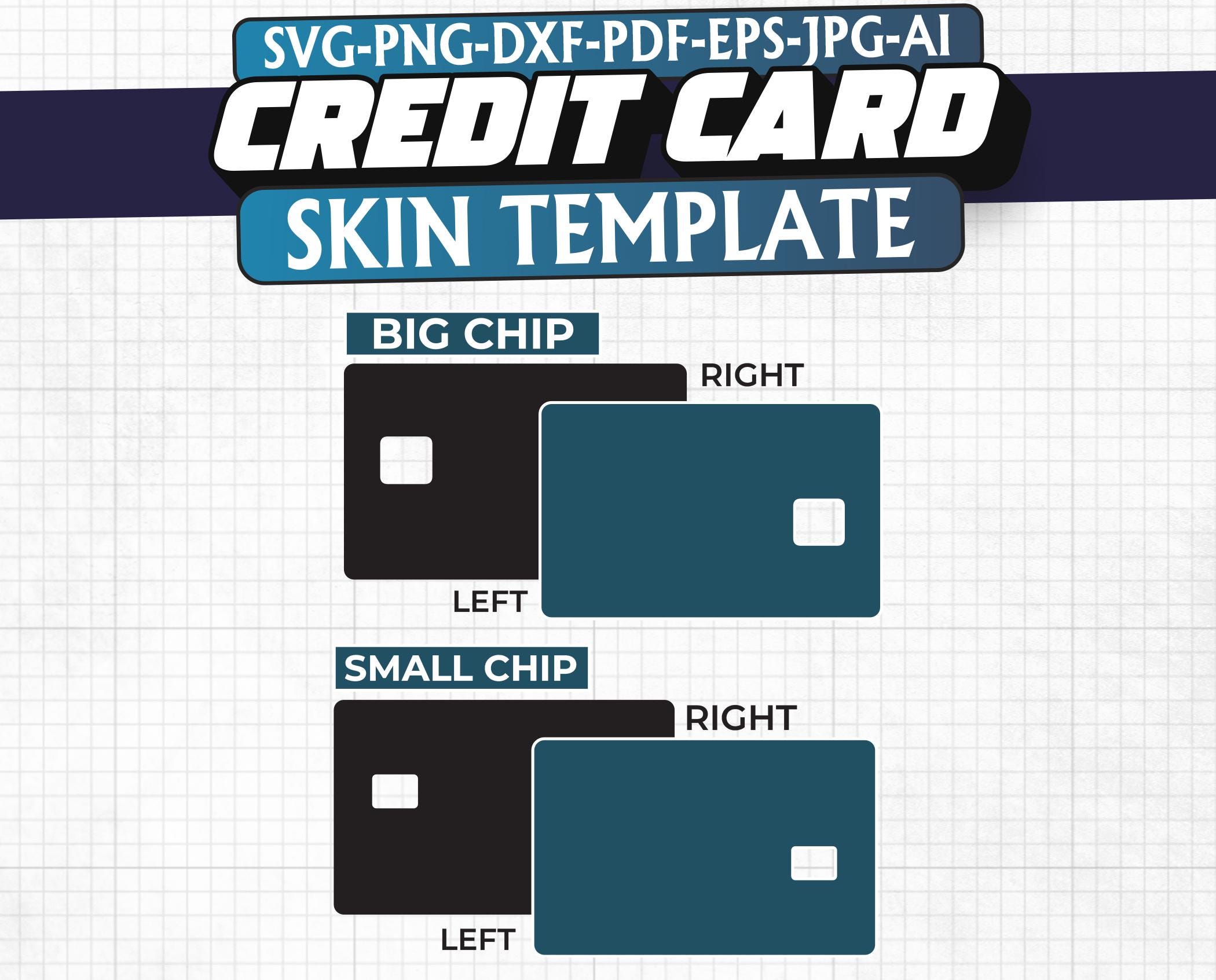 Custom Credit Card Skin Template: Canva Editable (digital Download) - Etsy